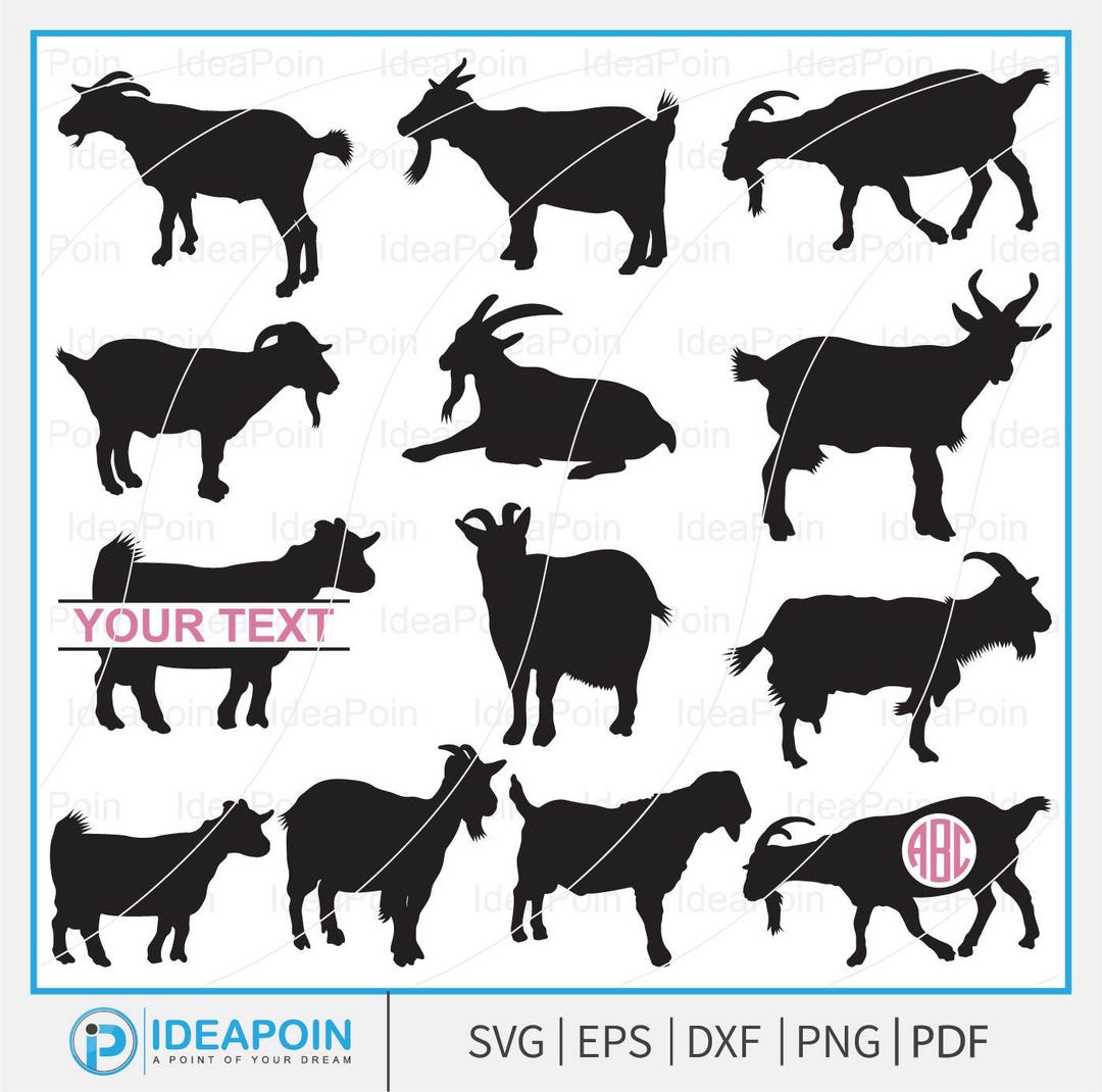 Pygmy Goats Svg, Pygmy Goats Silhouette, Show Goat Svg, Pygmy Goats Svg ...
