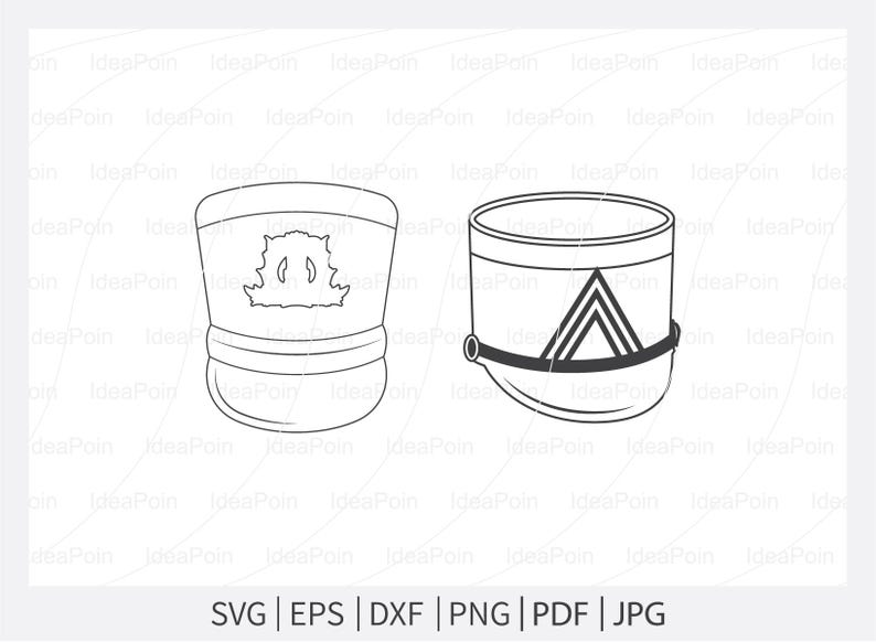 Marching Band Hat SVG, Marching Band SVG, Marching Band Hat With Plume ...