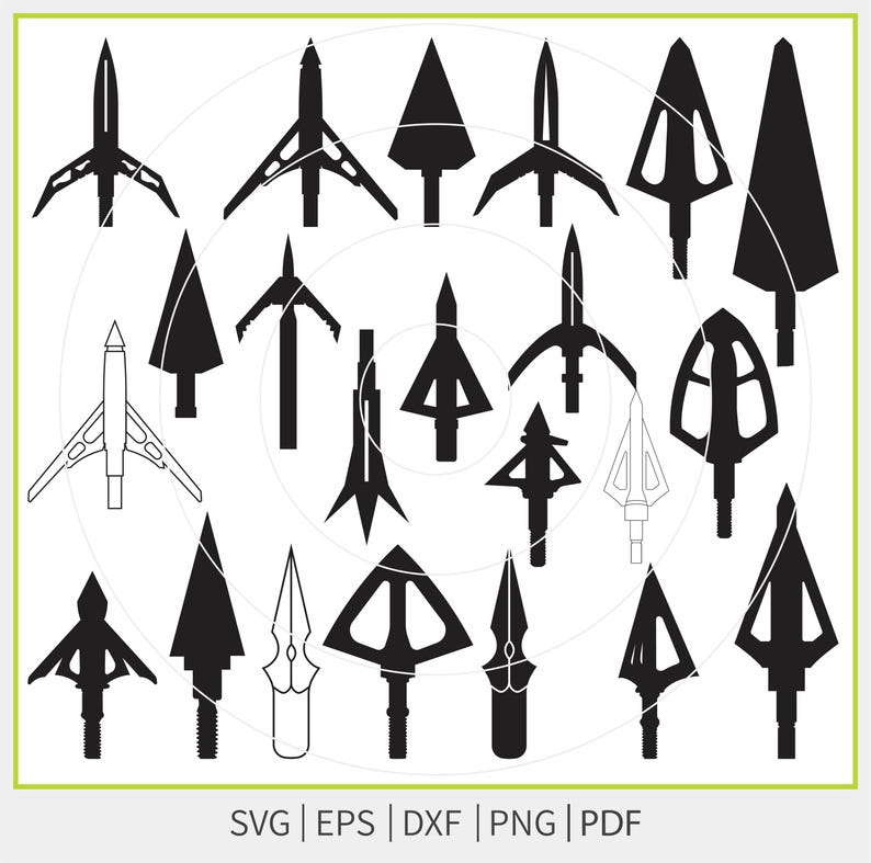 Broadhead Arrows SVG, Archery Silhouette (digital Download) - Etsy