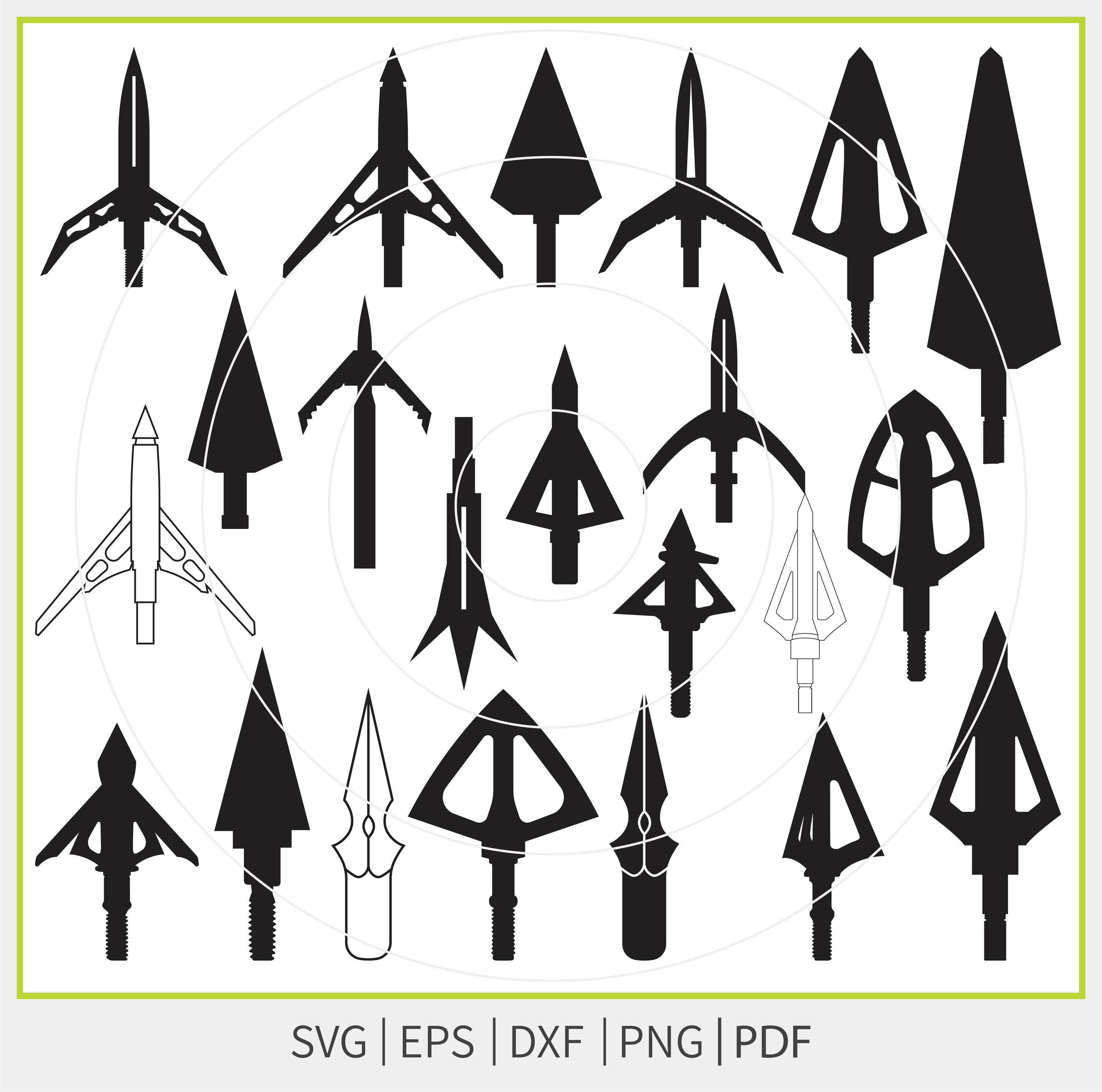 Broadhead Arrows SVG, Archery Silhouette (digital Download) - Etsy