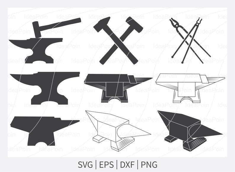 Anvil SVG, Anvil Logo, Anvil Clipart, Anvil Cricut Cut Files, Cameo ...