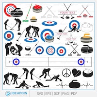 Curling Sport SVG, Curling Cutting File for Cricut, Curling Vector ...