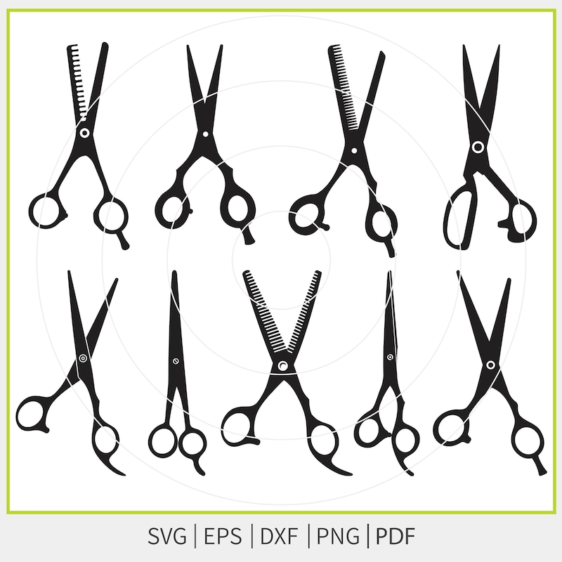 Hair Salon Scissors Png - Etsy