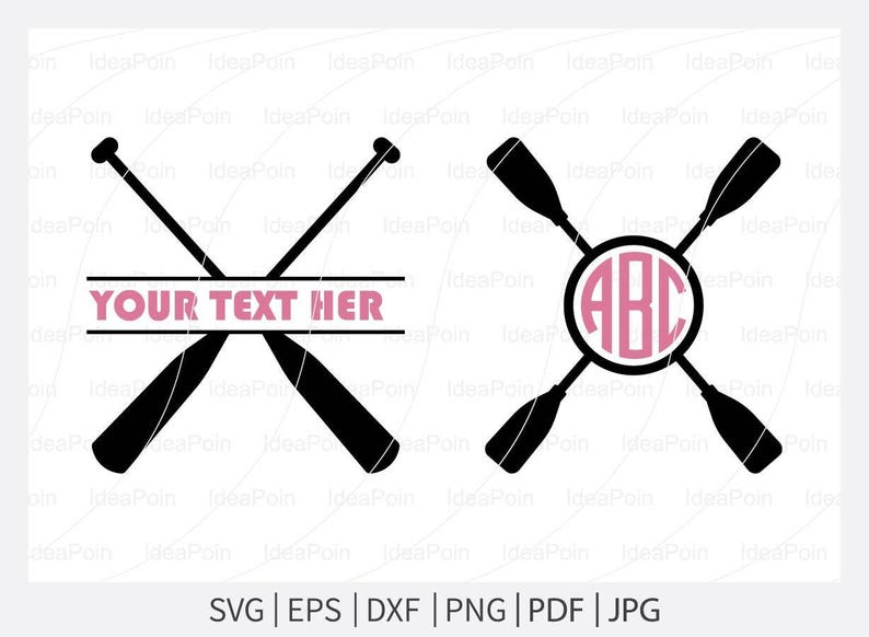 Oars SVG Bundle, Monogram Clipart (digital Download) - Etsy