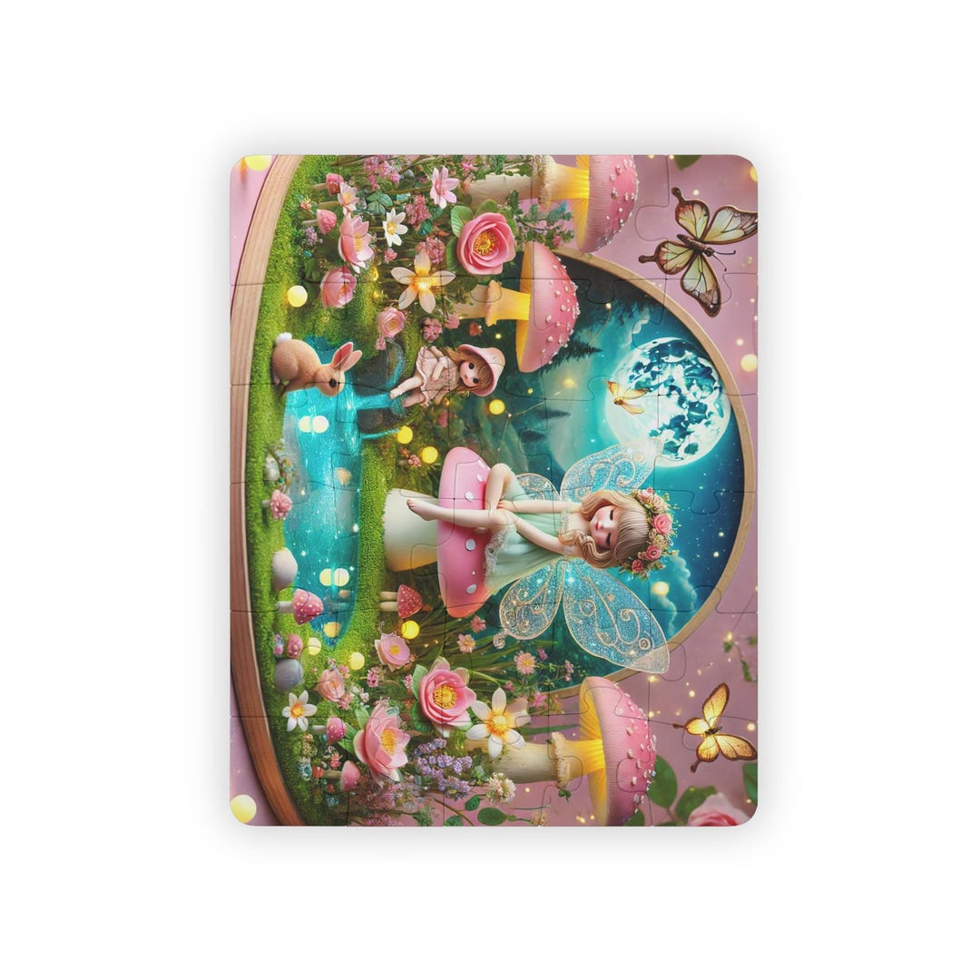 Magical Fairy Garden Puzzle for Kids, 30-piece Enchanting Fun ...