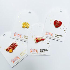 Kansas City Pins, Red and Yellow, Kansas City Chiefs, Game Day Enamel ...
