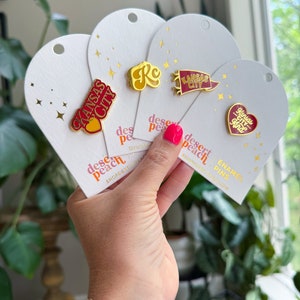 Kansas City Pins, Red and Yellow, Kansas City Chiefs, Game Day Enamel ...