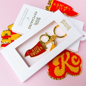 KC Pennant Keychain, Kansas City Chiefs Stocking Stuffer, Christmas ...