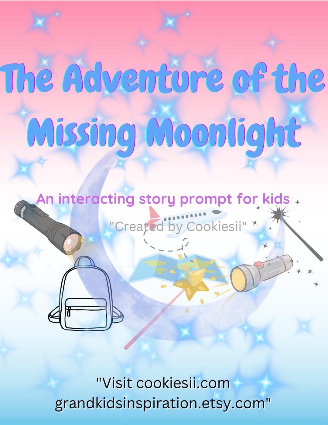 Interactive Kids Adventure: the Missing Moonlight Story Printable - Etsy