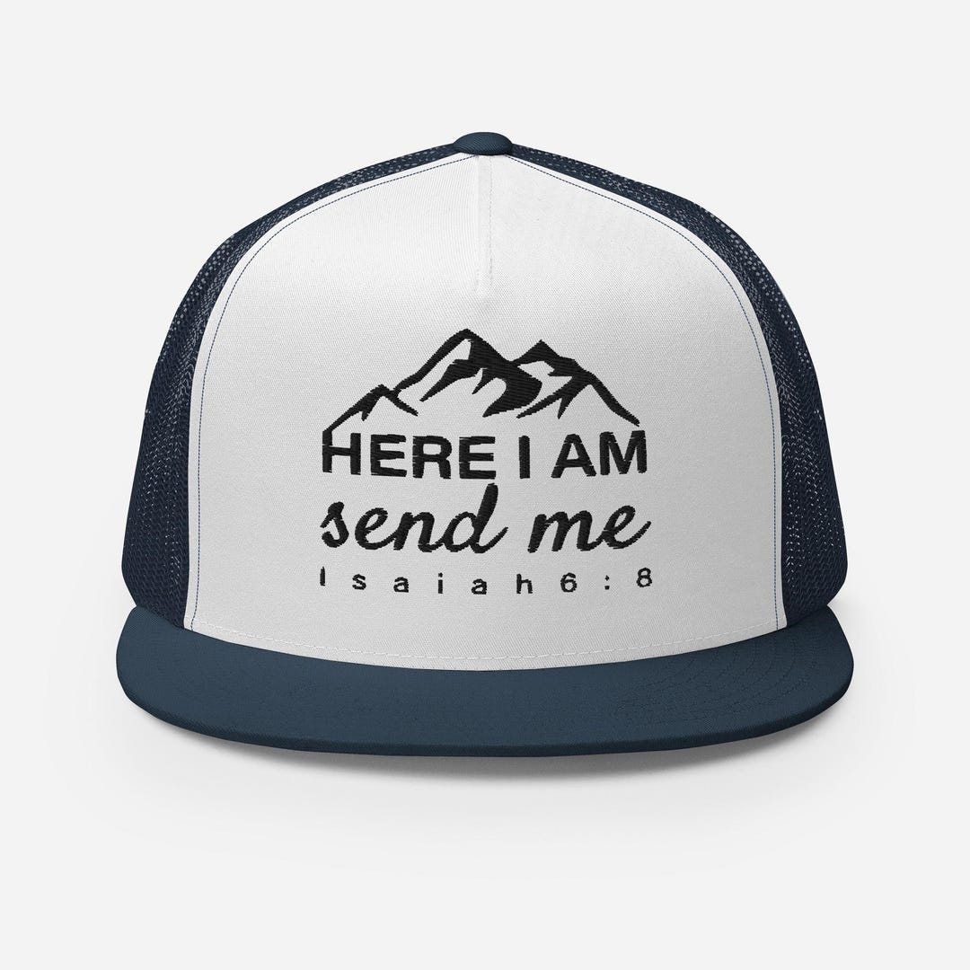 Isaiah 6:8 Christian Trucker Hat - Faith-based Religious Gift - Etsy