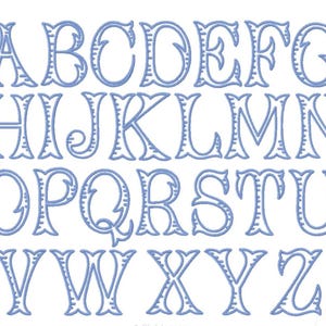 Custom Jumbo Fishtail Letter Monogram Embroidered Cocktail Napkin Set ...