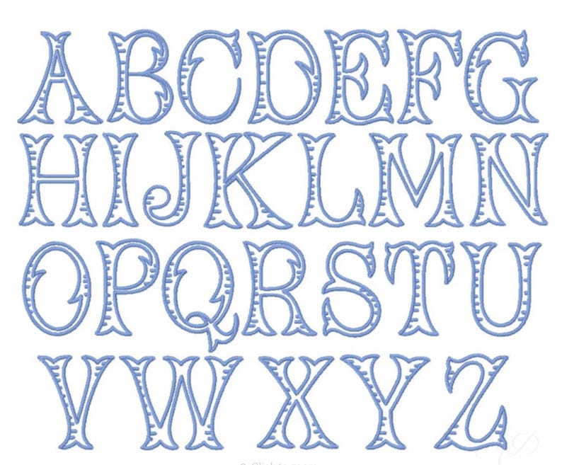 Custom Jumbo Fishtail Letter Monogram Embroidered Cocktail Napkin Set ...