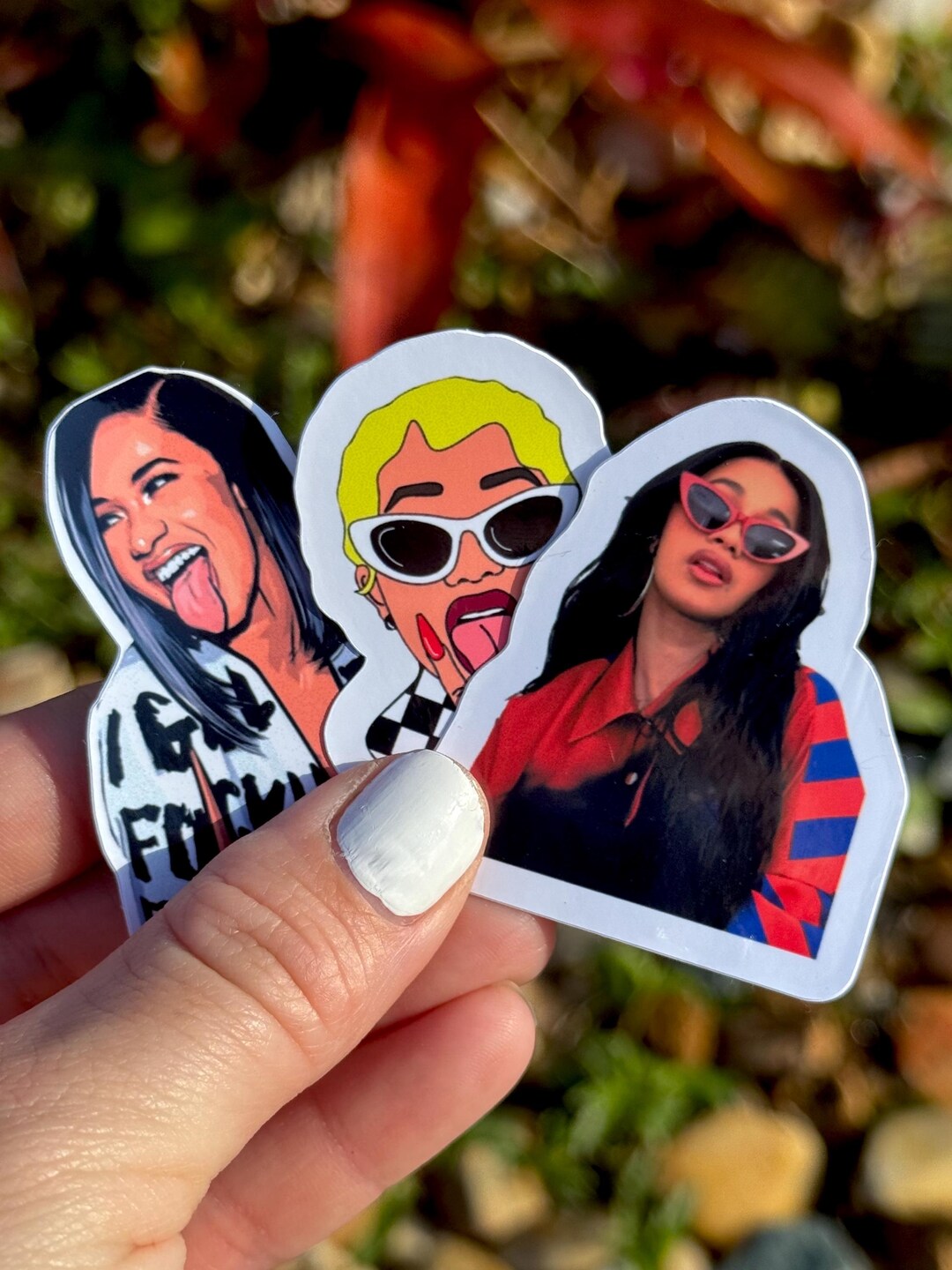 Cardi B Sticker, Cardi B Singer Sticker, Cardi B Waterproof Sticker - Etsy