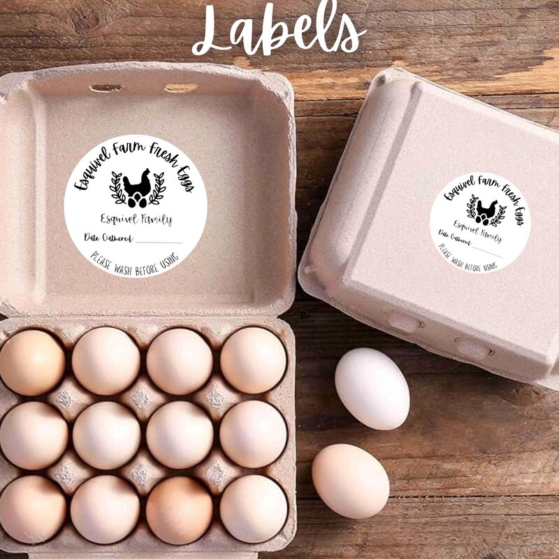 Farm Egg Labels - Etsy