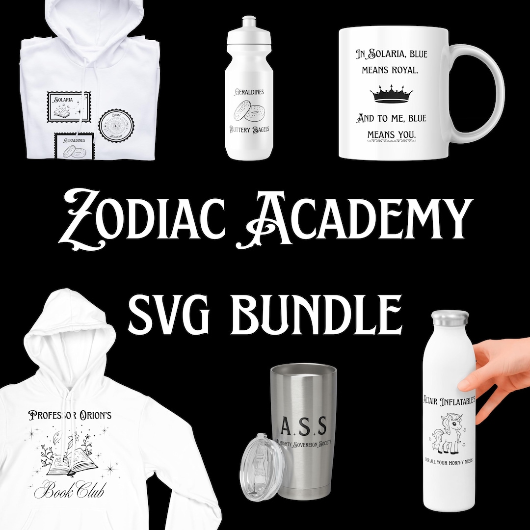 Zodiac Academy SVG Bundle for Shirts, Sweatshirts, Mugs | Bookish ...