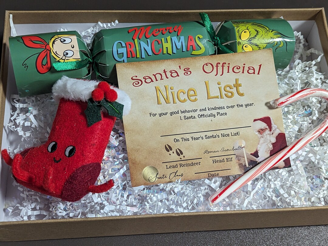 Personalized Santa's Nice List Certificate Letter From Santa Post Card ...