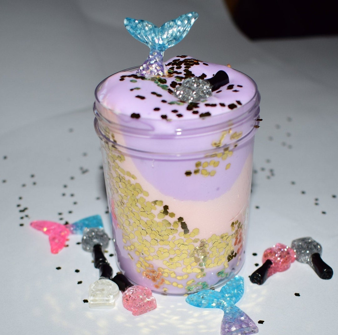 Blueberry Slime With Clay Glitter and 1 Charm FREE SHIPPING - Etsy