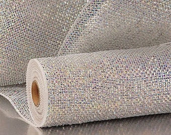 Silver Deco Mesh - Etsy