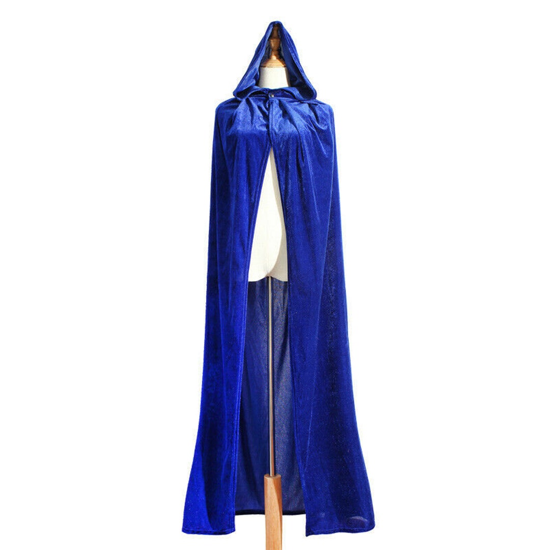 Long Hood Medieval Cape Velvet Hooded Cloak Fairy Fantasy - Etsy