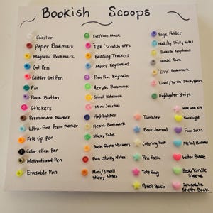 Bookish Delight Scoops - Etsy