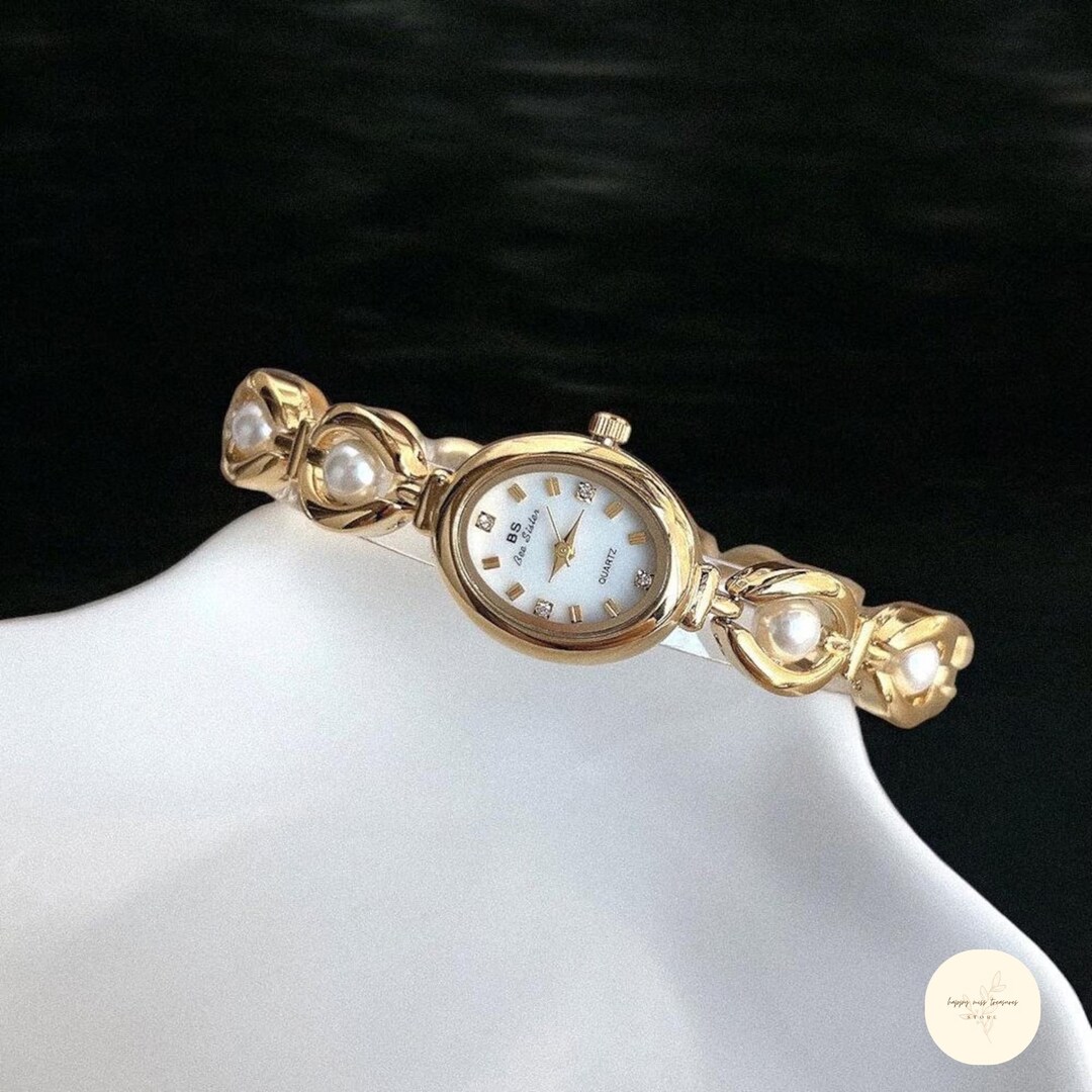 Elegant Pearl Watch for Women - Gold Watch With Mother of Pearl Face ...