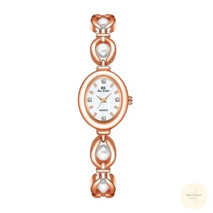 Elegant Pearl Watch for Women - Gold Watch With Mother of Pearl Face ...