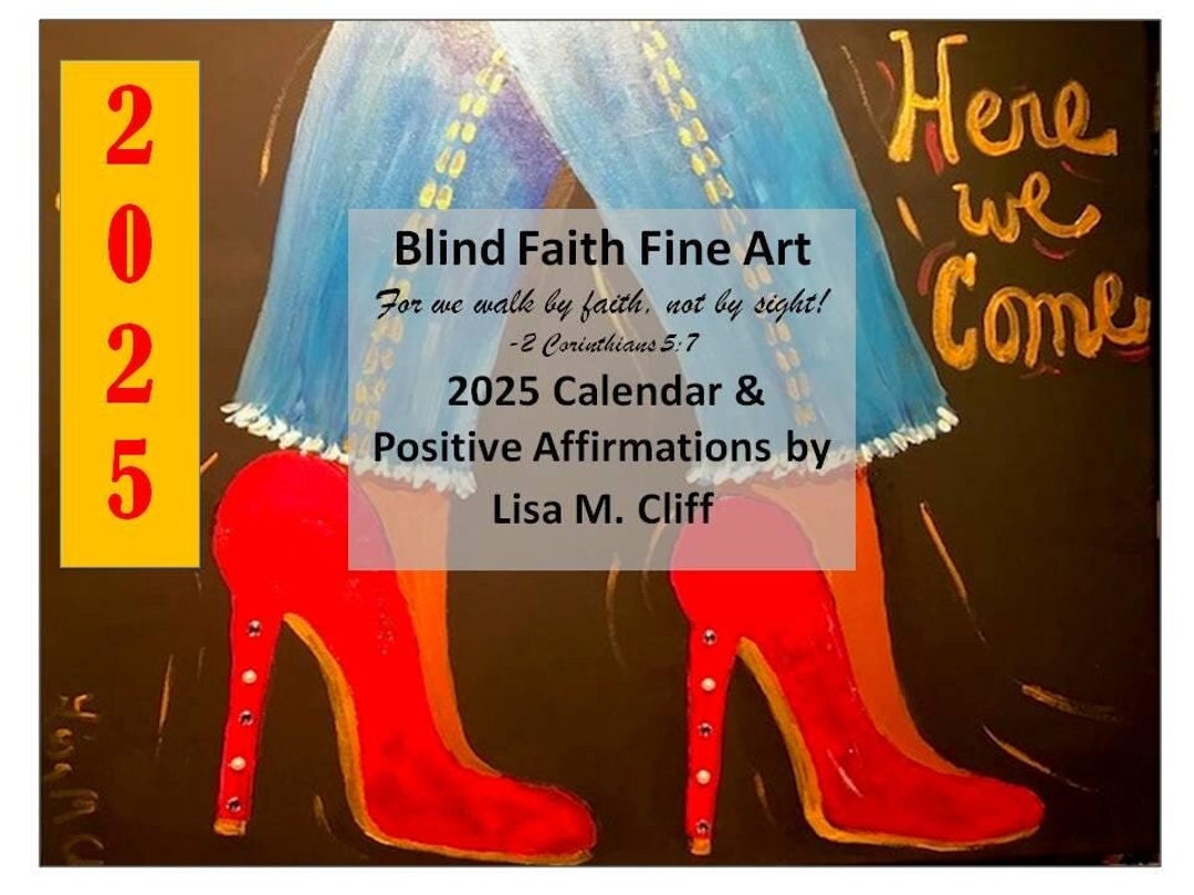 2025 Blind Faith Fine Art Calendar, 12 Month Calendar, Positive ...