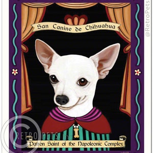 Chihuahua Art, Dog Wall Art, Dog Decor, Napoleonic Complex, Dog ...