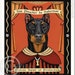 Doberman Art Dog Art Dog Decor Patron Saint of Protection - Etsy