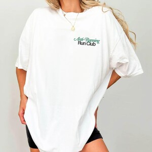 Anti-running Run Club Unisex Tee - Casual Wear, Workout Tee, Running ...