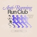 Retro Anti-running Run Club Tee: Comfort Colors Graphic T-shirt - Etsy