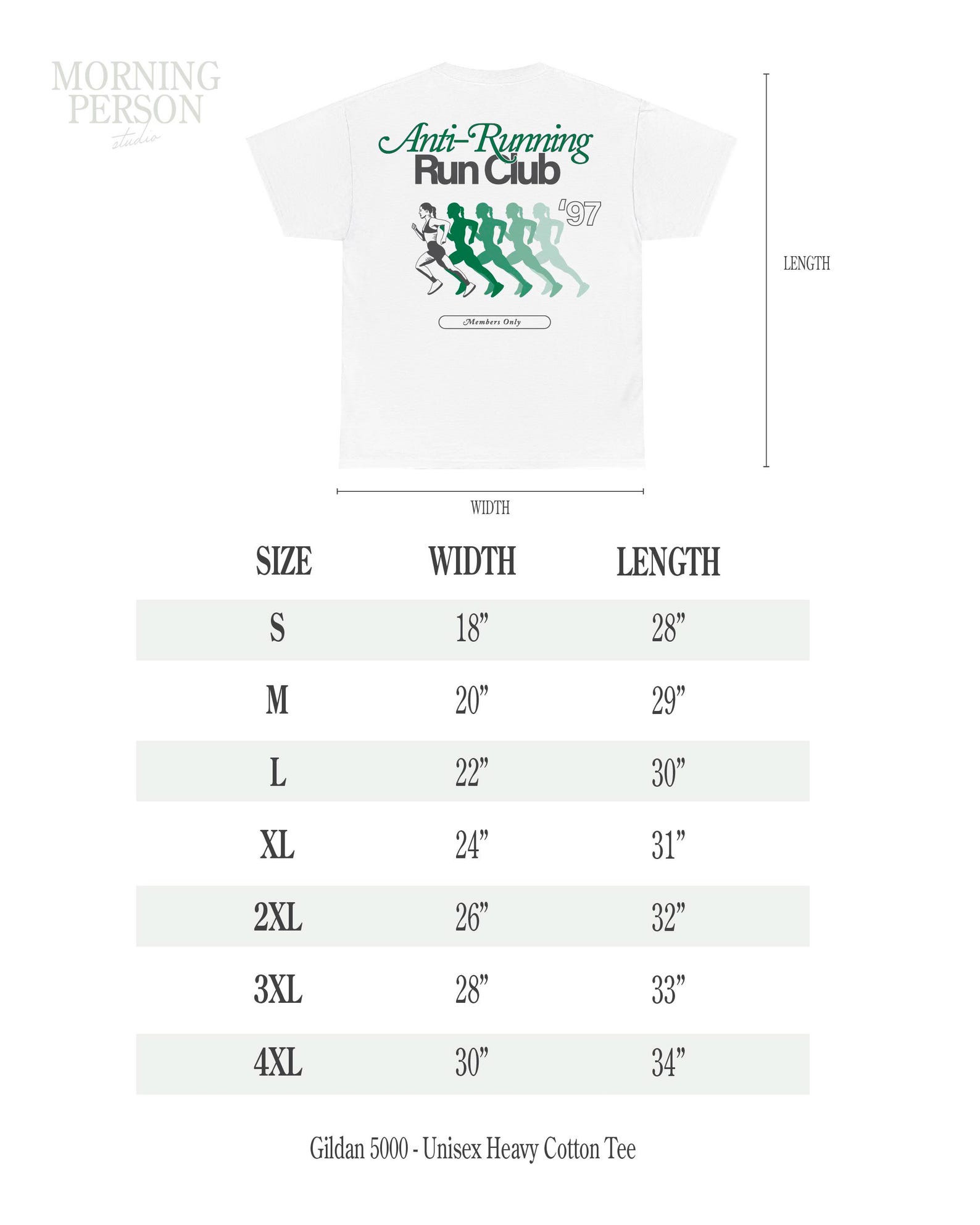 Anti-running Run Club Unisex Tee - Casual Wear, Workout Tee, Running ...