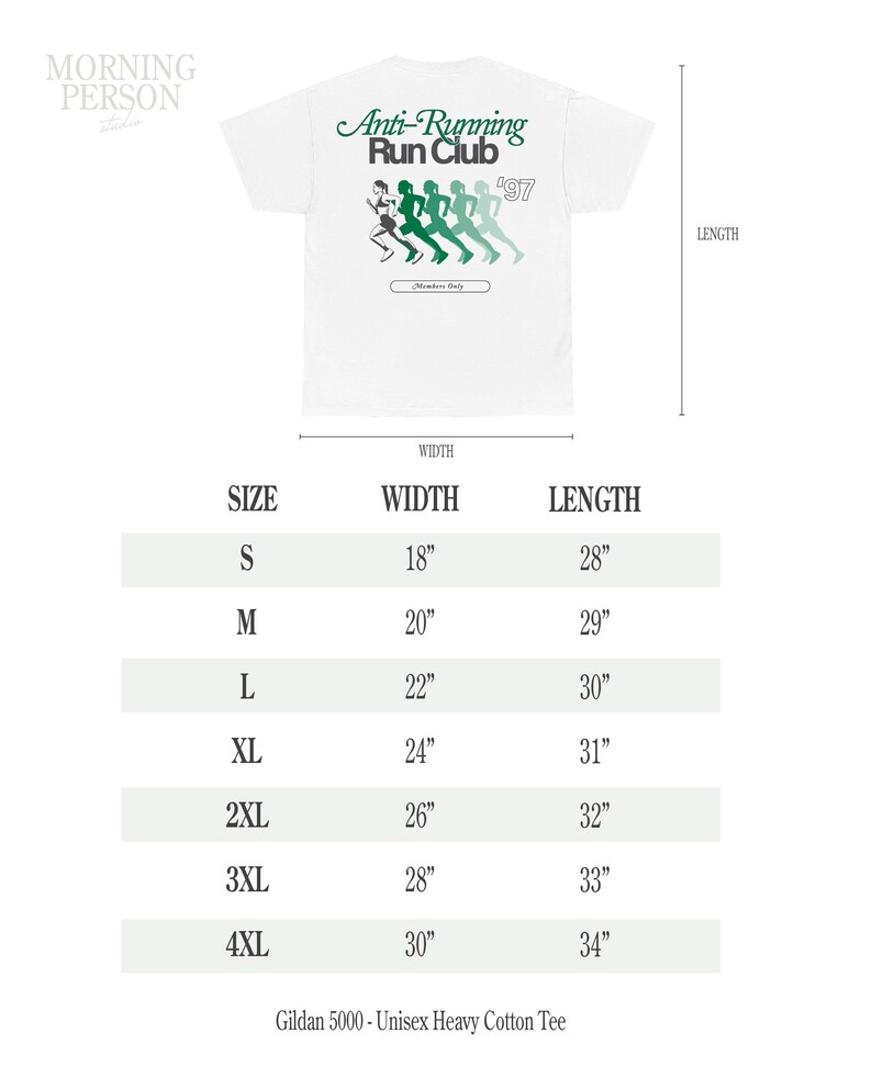 Anti-running Run Club Unisex Tee - Casual Wear, Workout Tee, Running ...