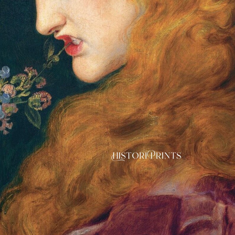 Love’s Shadow Vintage Art | Romantic Redhead Printable | Valentine’s ...