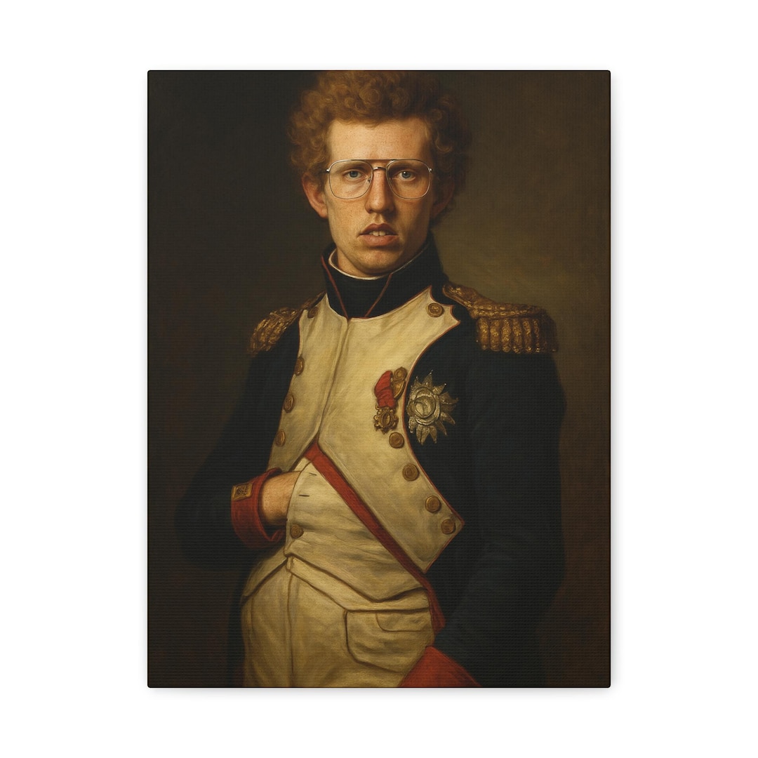 Napoleon Dynamite as Napoleon Bonaparte - Vintage Portrait Canvas ...