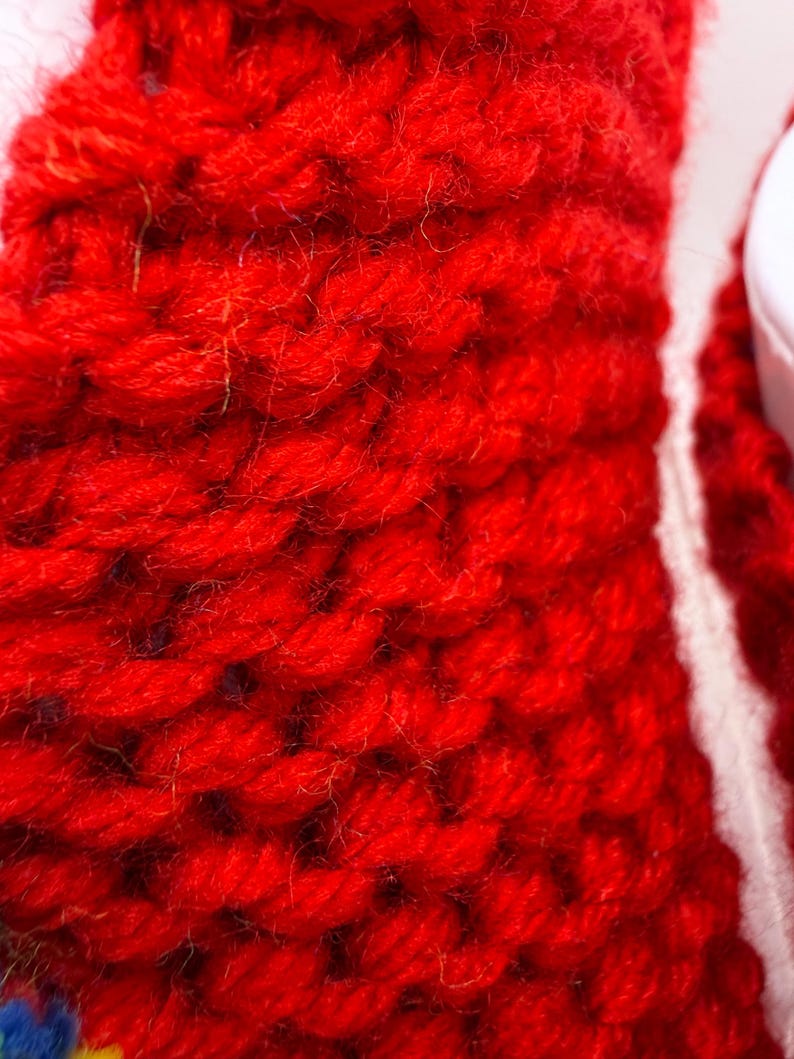 Woman’s Autism Awareness Red Handmade Slippers - Etsy
