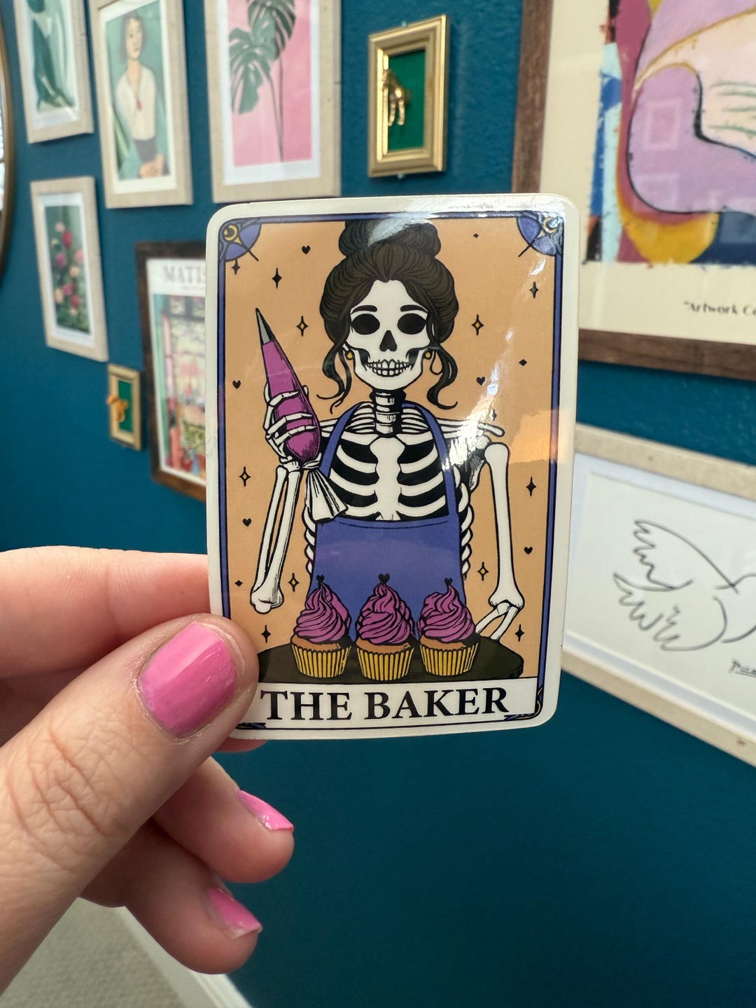The Baker Tarot Sticker | Quirky Sticker | Baker Girlies | Baking ...