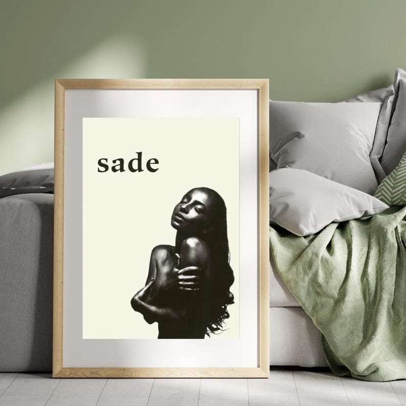 Sade Poster, Wall Art, Music Poster, Downtown Aesthetic, Aesthetic Room ...