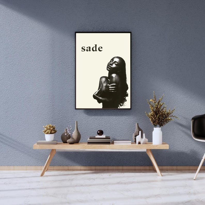 Sade Poster, Wall Art, Music Poster, Downtown Aesthetic, Aesthetic Room ...