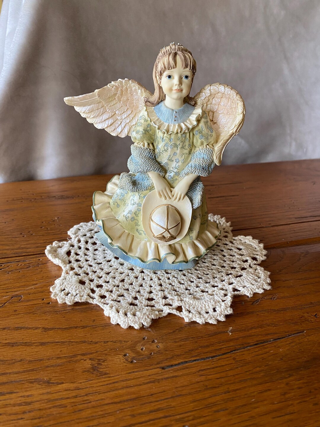 RARE - Angels Among Us Figurine ”angel Holding Fire Chief Hat”, Gift ...