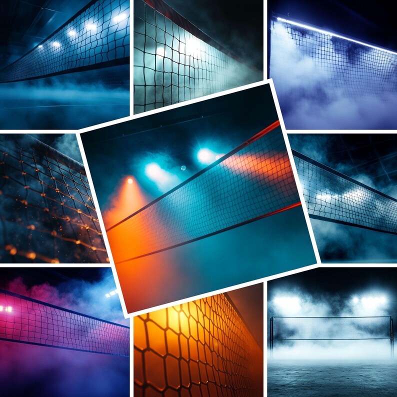 Custom Volleyball Backdrops: Sports Posters & Senior Banners (digital ...