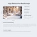 Winter Maternity Digital Backdrop: Fine Art Snow Scene (digital ...