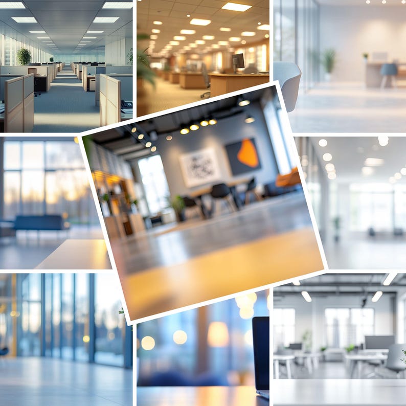 Modern Office Digital Backdrops for Professional Headshots and Business ...