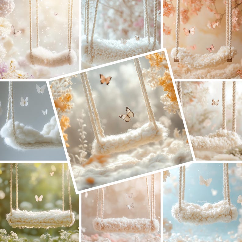 Dreamy Newborn Digital Backdrop Bundle: Baby Photo Overlays (JPG) - Etsy