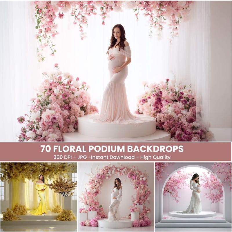 Floral Backdrop Cover - Etsy