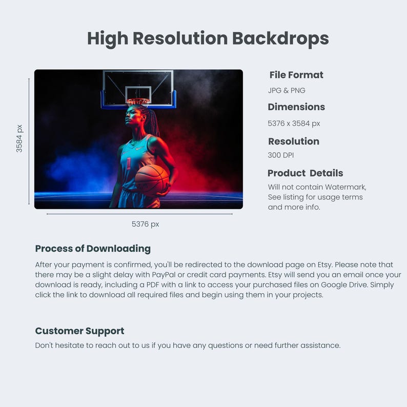 Basketball Photo Booth Backdrop: Sports Party Decor (digital Download ...