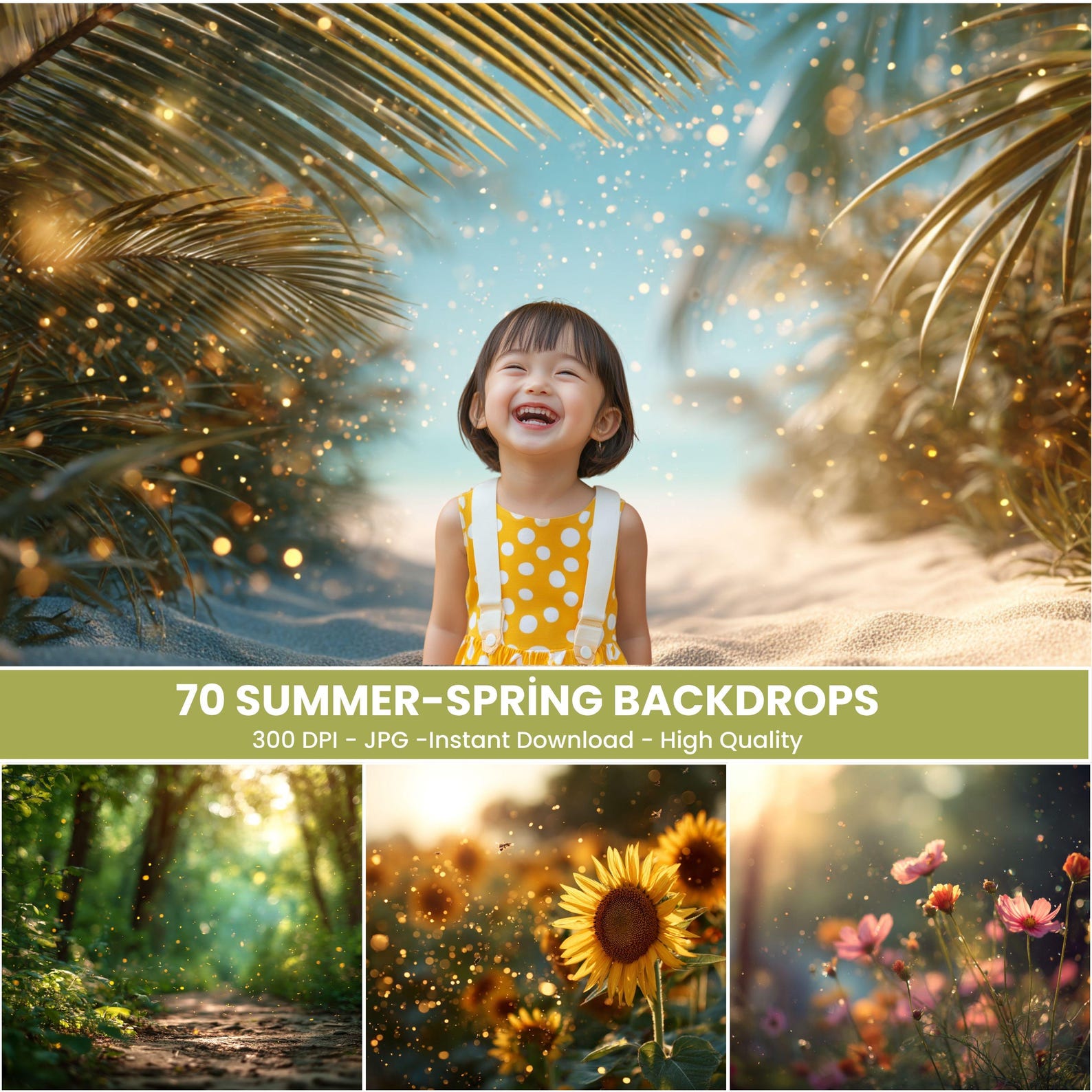 70 Spring Digital Backgrounds Photography, Summer Digital Backdrops ...