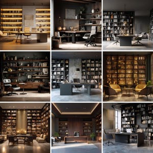Professional Office Shelving Zoom Background: Virtual Videoconference ...