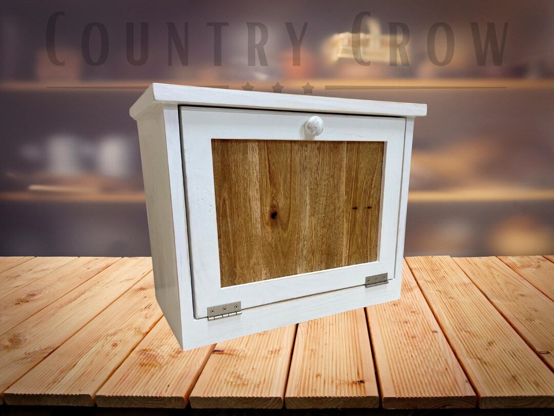 Solid Wood Country Crow Bread Box Made With Pennsylvania Pine and ...