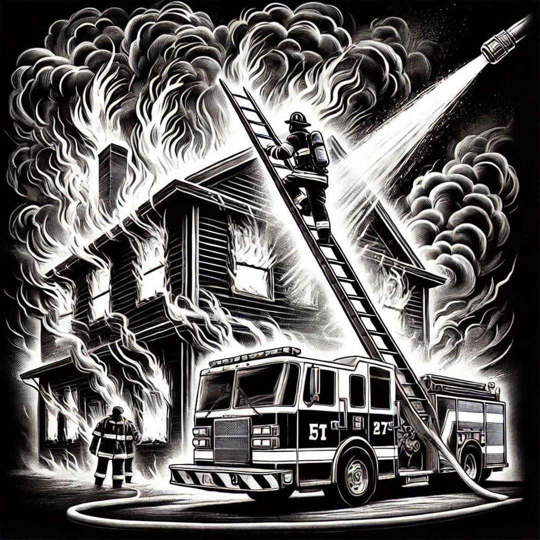 Fire Department Firefighter, Laser Engraving, PNG File, Engraving ...
